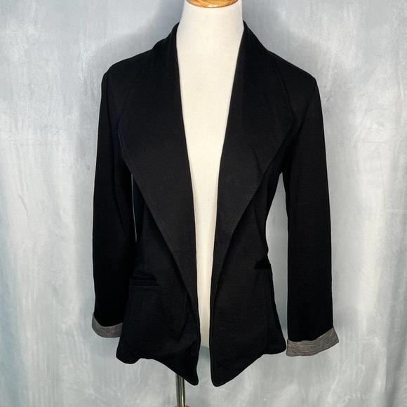 Matty M | Jackets & Coats | Matty M Jacket Black Roll Cuff Blazer New ...